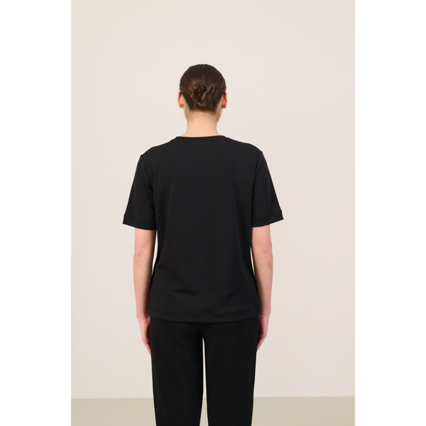 EVA MODAL BLEND SLIM FIT TEE - BLACK - In-Sport Fashions | Staff